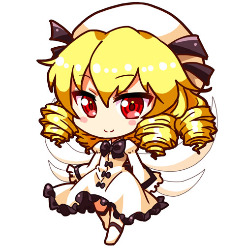 Safebooru - 1girl beret black bow blonde hair blush stickers bow bow ...