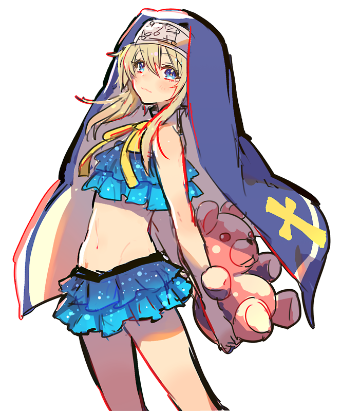 Safebooru - 1boy bikini blonde hair blue eyes blush bridget (guilty gear) green eyes guilty gear ...