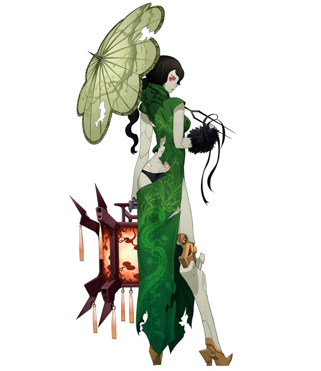 Safebooru - 1girl avarice(victory bells) black hair china dress chinese ...