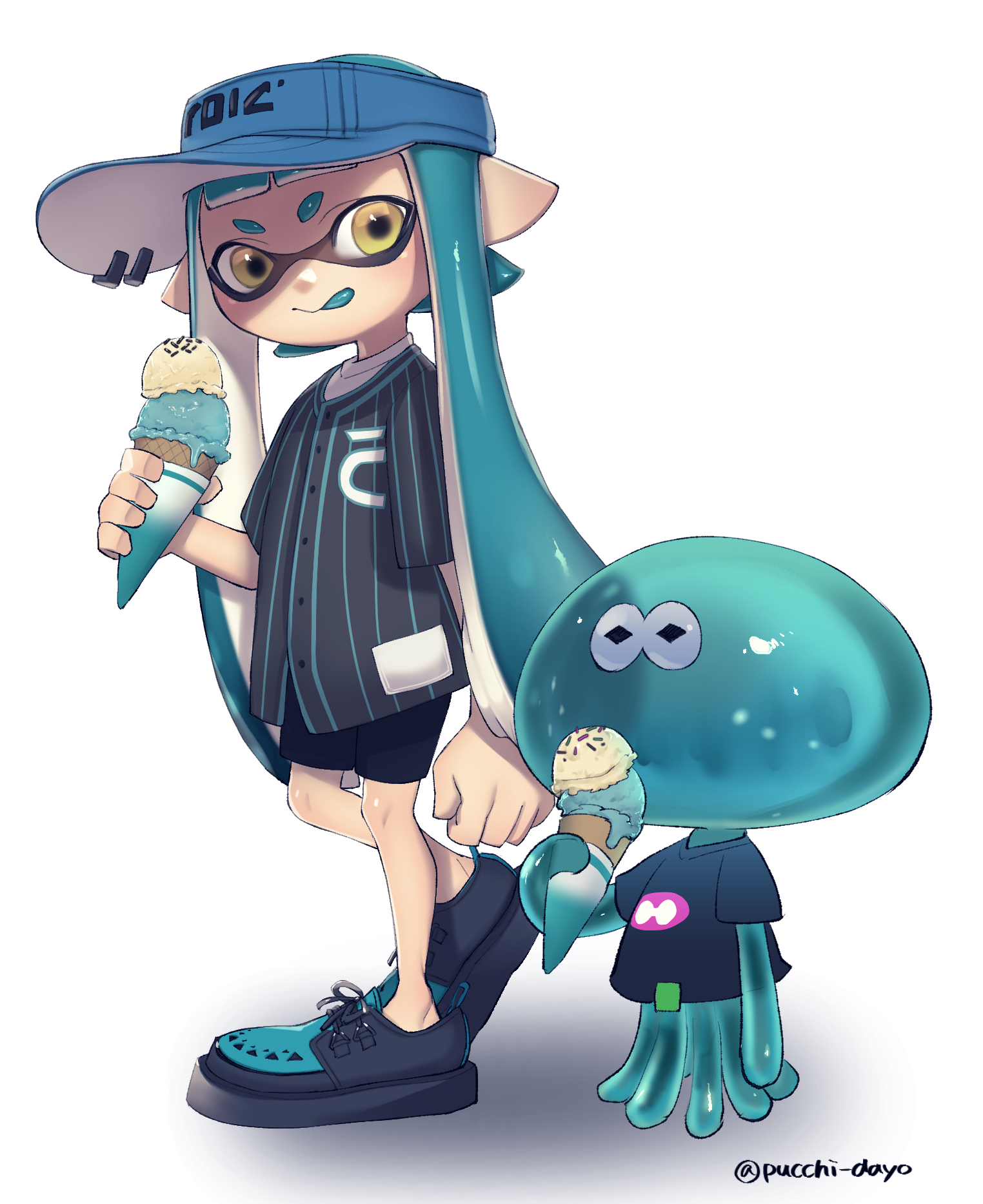 Safebooru - 1girl :p bangs baseball jersey black shirt black shorts ...