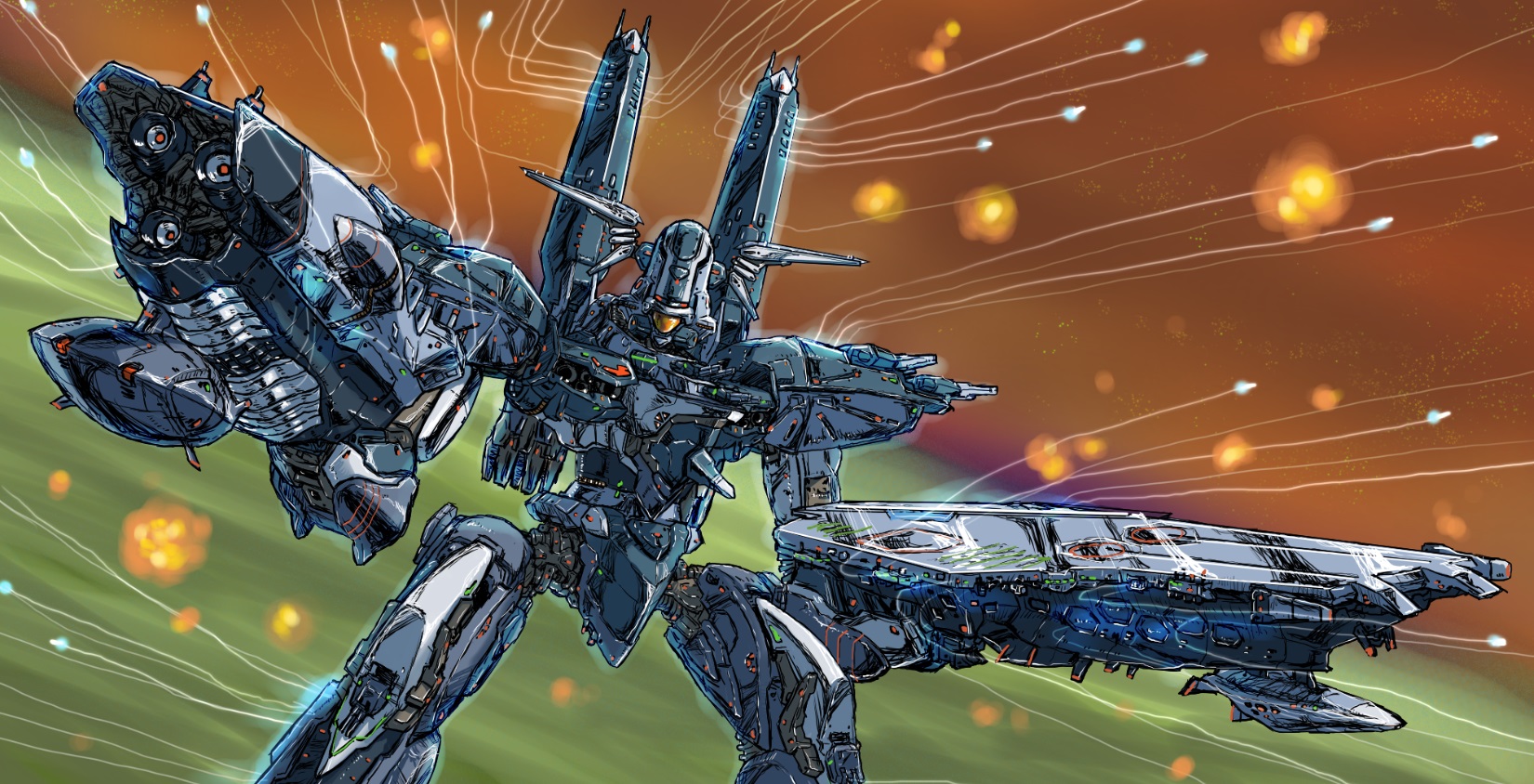 Safebooru - antennae battle commentary request condensation trail ...