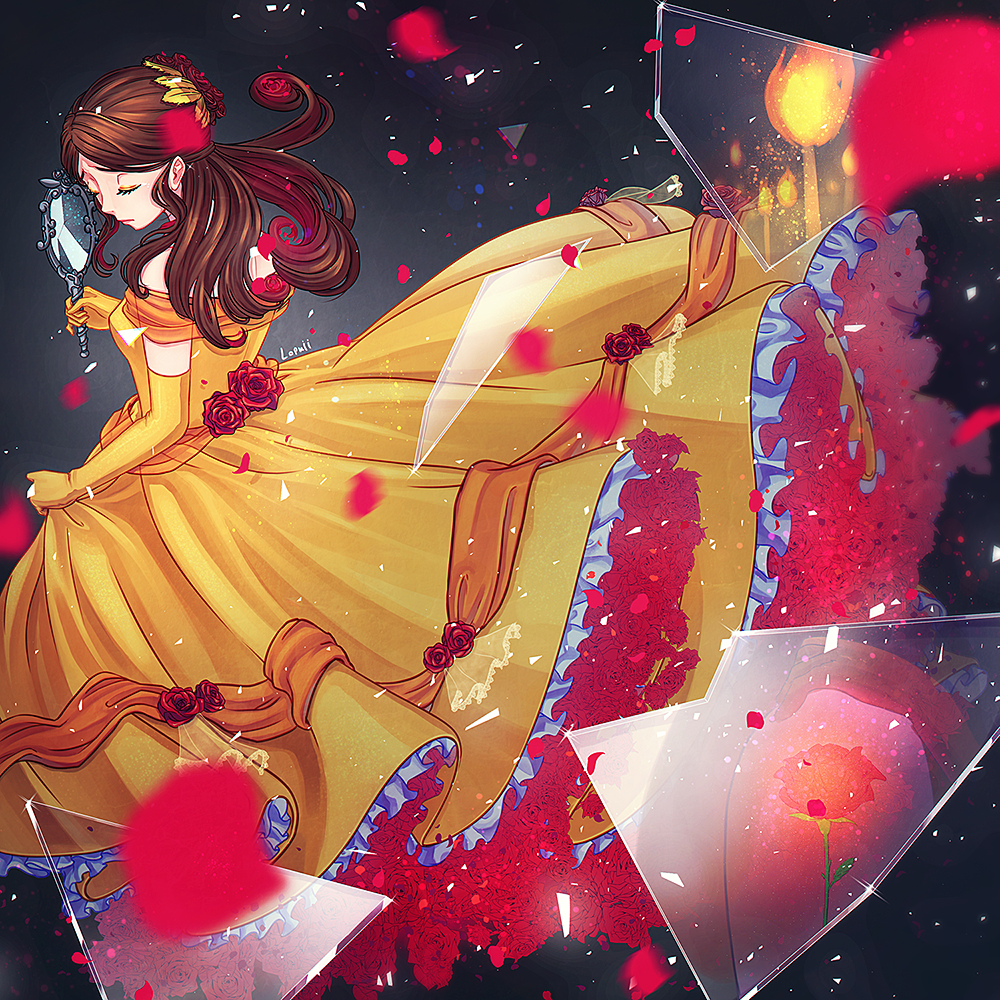 Safebooru - 1girl artist name beauty and the beast belle (disney) brown ...