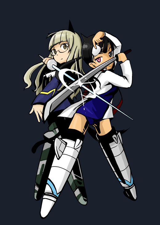 Safebooru - boss (artist) eyepatch multiple girls perrine h clostermann ...