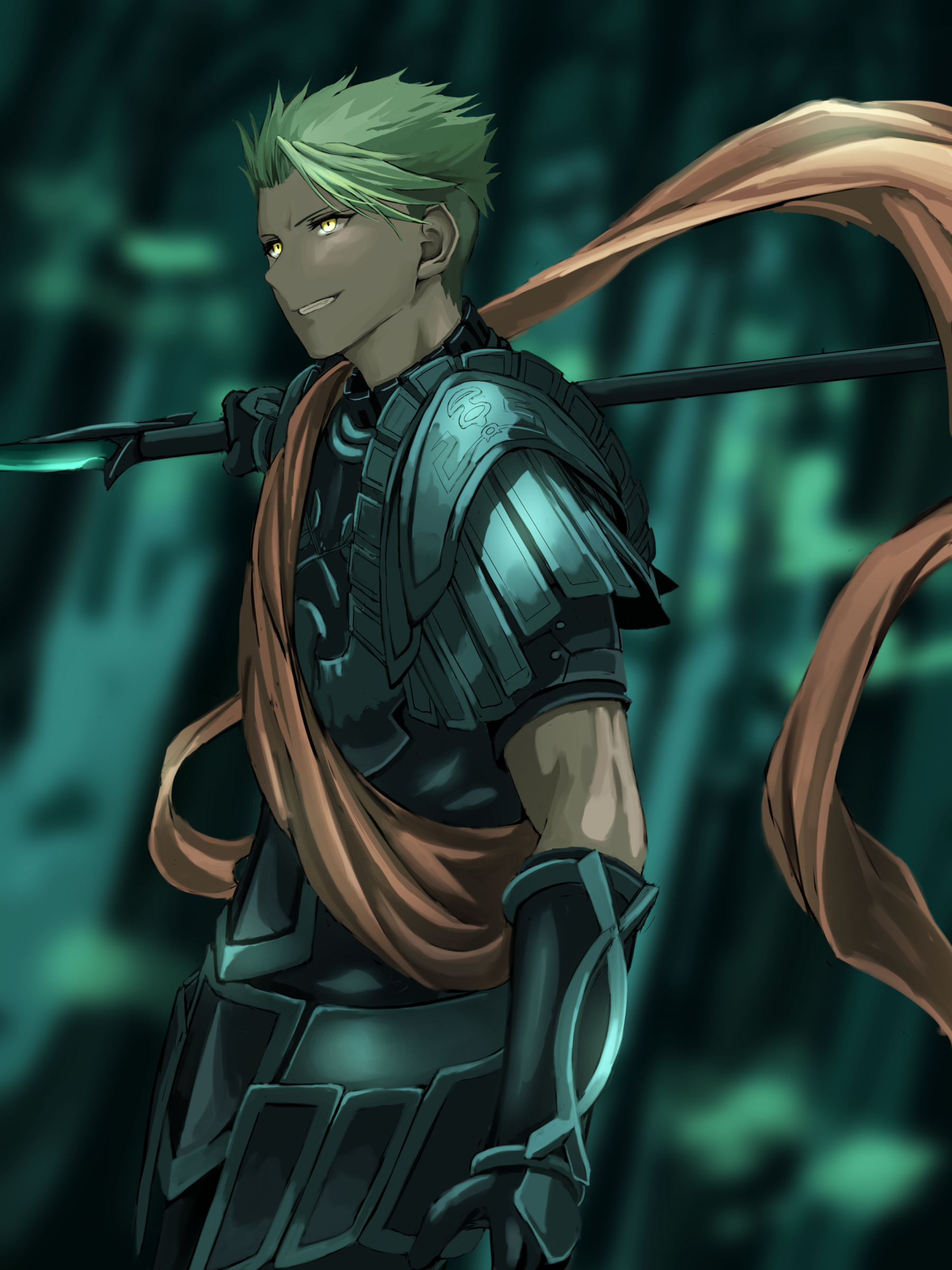 Safebooru - 1boy absurdres armor fate/apocrypha fate (series) green ...