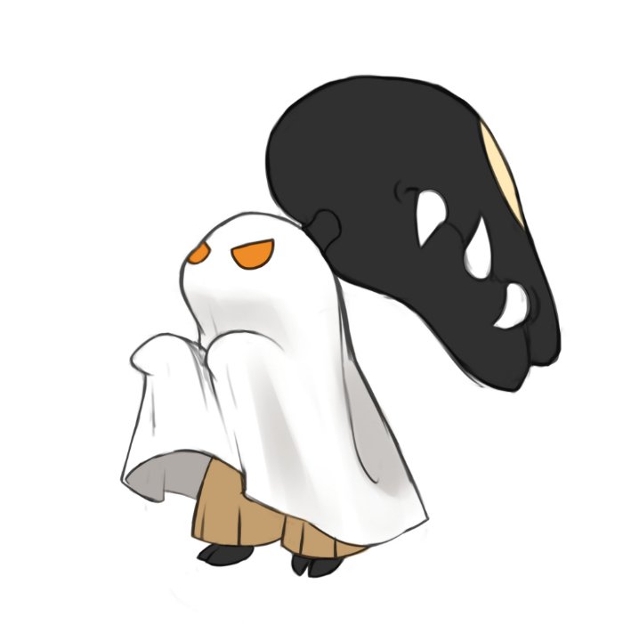 Safebooru - blanket full body ghost costume halloween halloween costume ...