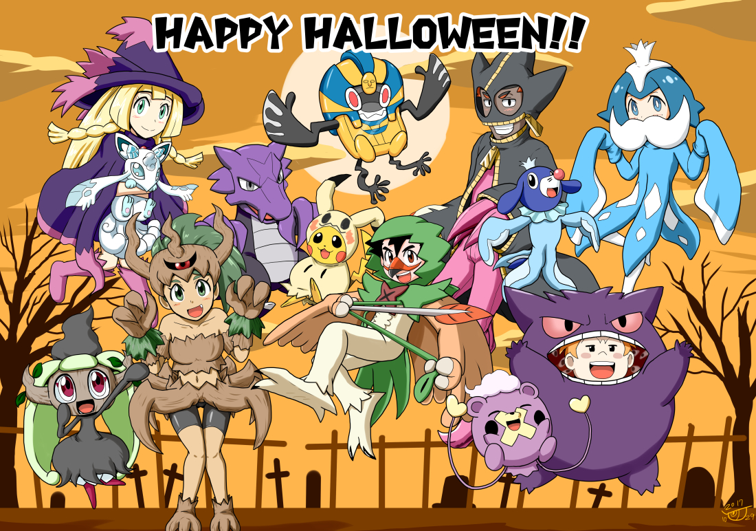 Safebooru - alolan marowak alolan vulpix gouguru halloween kaki ...