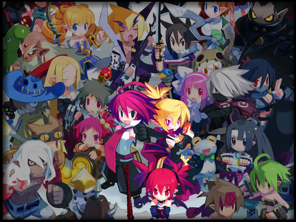 Safebooru - archer (disgaea) axel (disgaea) bandages bat wings black ...