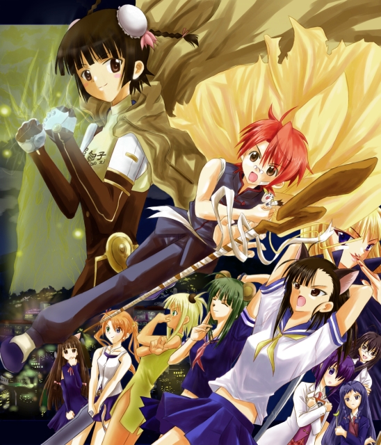 Safebooru - bun cover cape chao lingshen double bun kagurazaka asuna ...