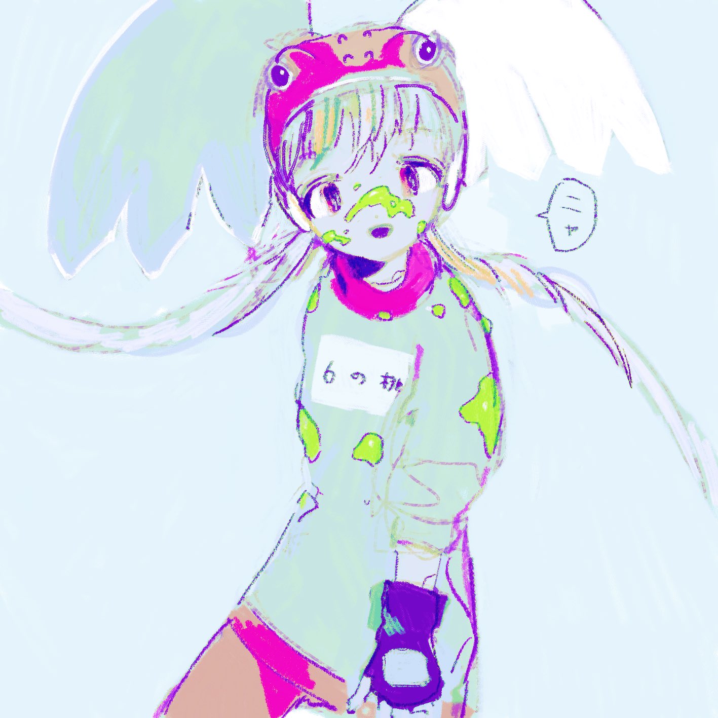 Safebooru - 1girl alien alien nine anabone blood blood on clothes blood ...