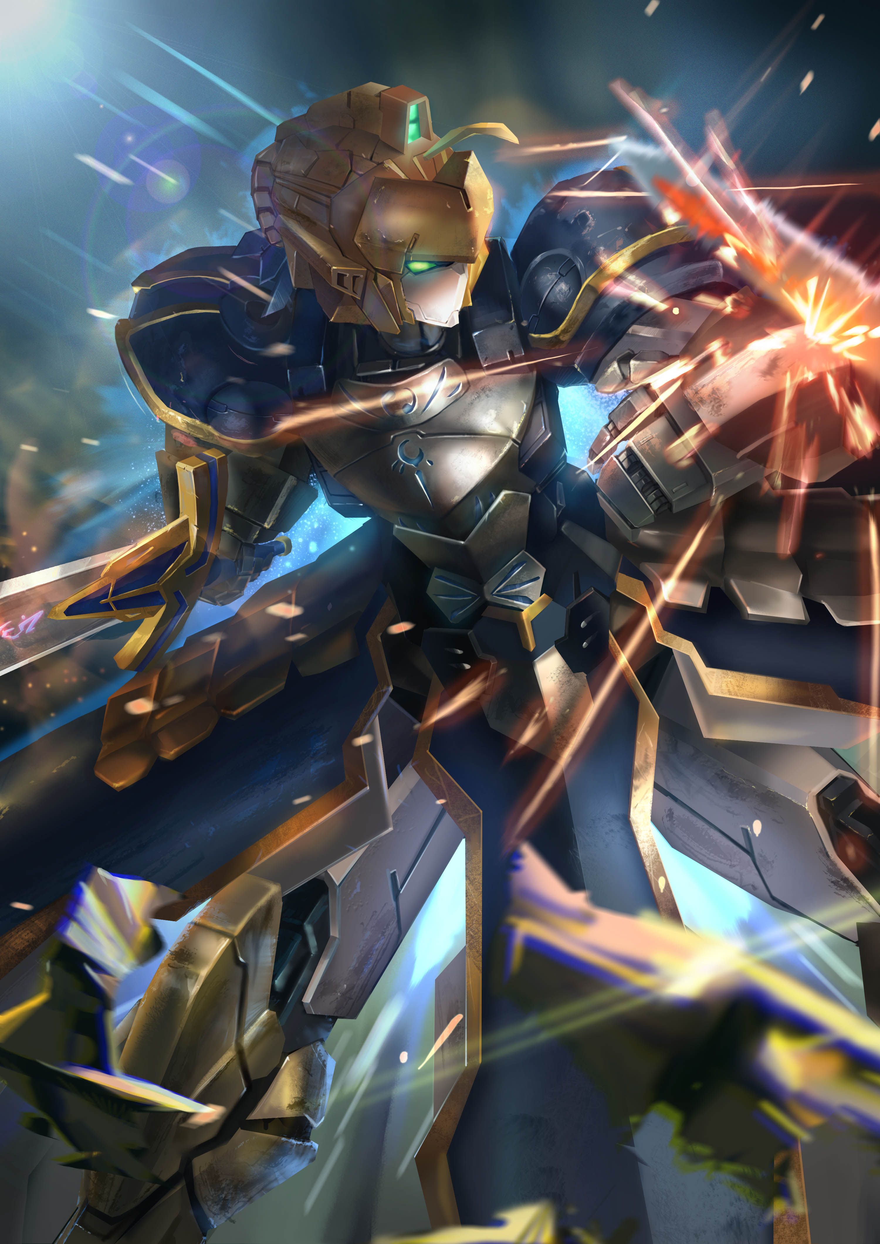 Safebooru - absurdres ahoge artoria pendragon (all) battle commentary ...