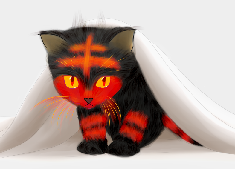 Safebooru - animal cat fire kitten litten pokemon red | 2389353