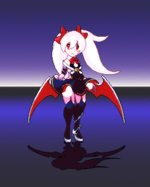 Safebooru - 1girl anchor animated animated gif azur lane bangs bare shoulders bat wings black ...