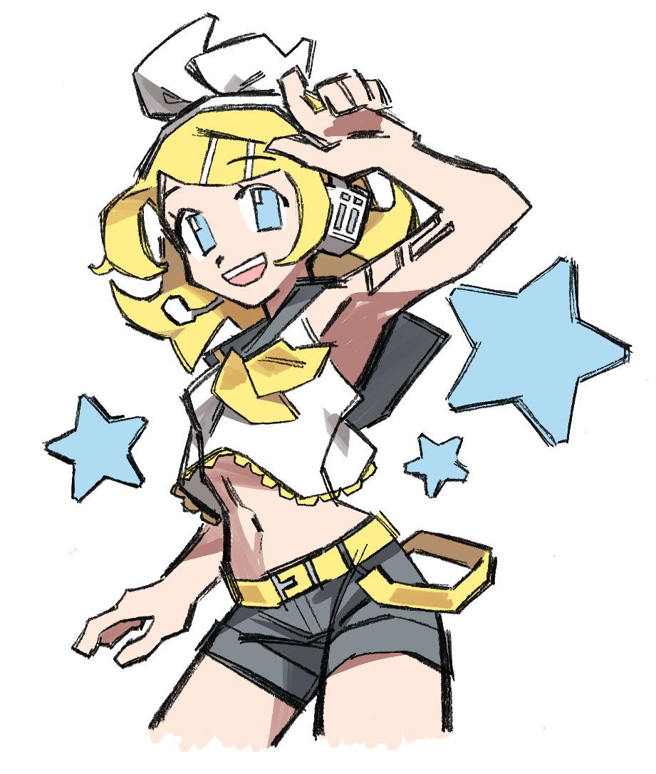 Safebooru 1girl Arm Tattoo Armpits Belt Blonde Hair Blue Eyes Bow 2111