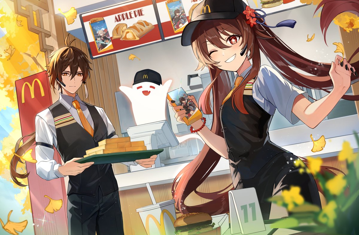Safebooru - 1boy 1girl beidou (genshin impact) boo tao (genshin impact ...