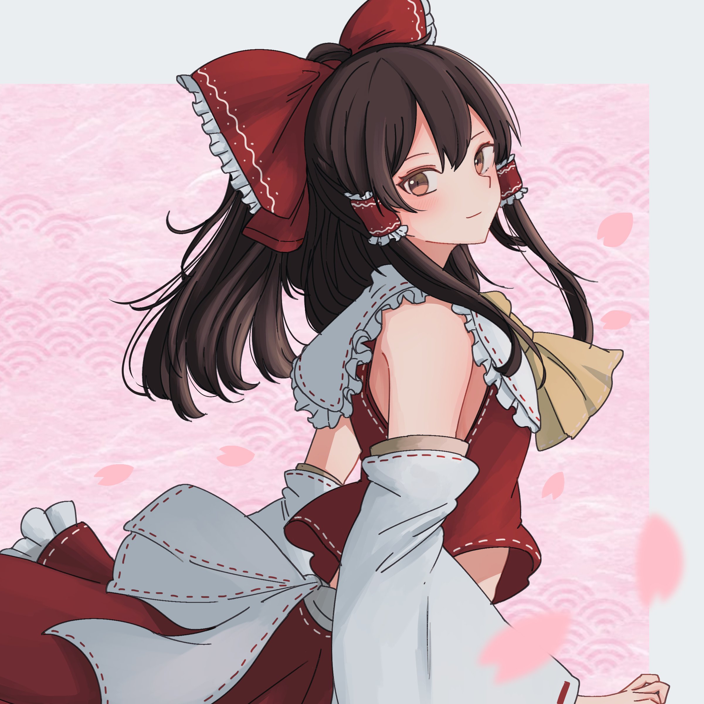Safebooru - 1girl absurdres ascot bow brown hair closed mouth ...