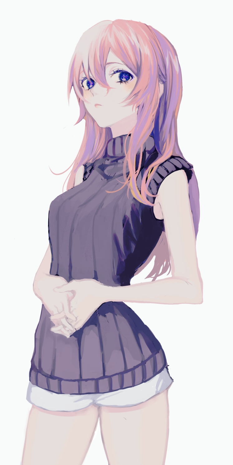Safebooru 1girl Bangs Bare Arms Blue Eyes Boyshorts Closed Mouth 4604