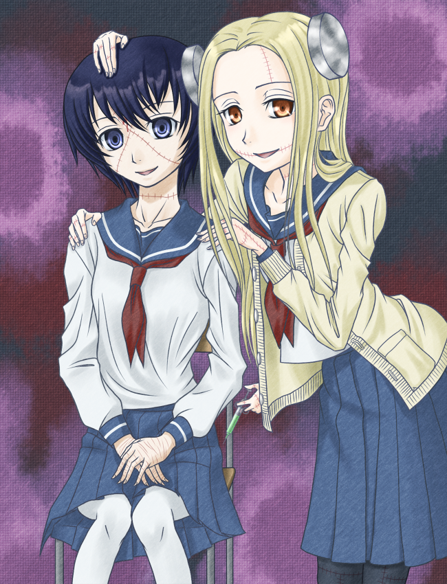 Safebooru - blonde hair bolt extra arms franken fran frankenfran (manga ...