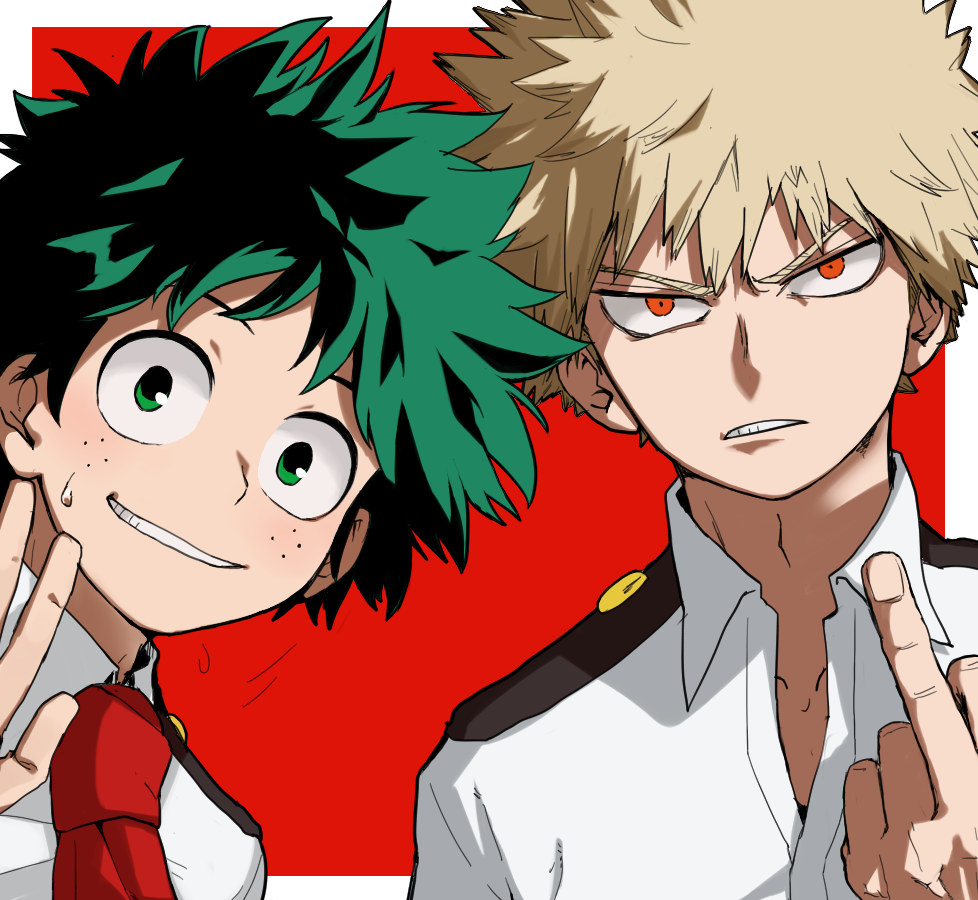 Safebooru - 2boys bakugou katsuki blonde hair blush boku no hero ...
