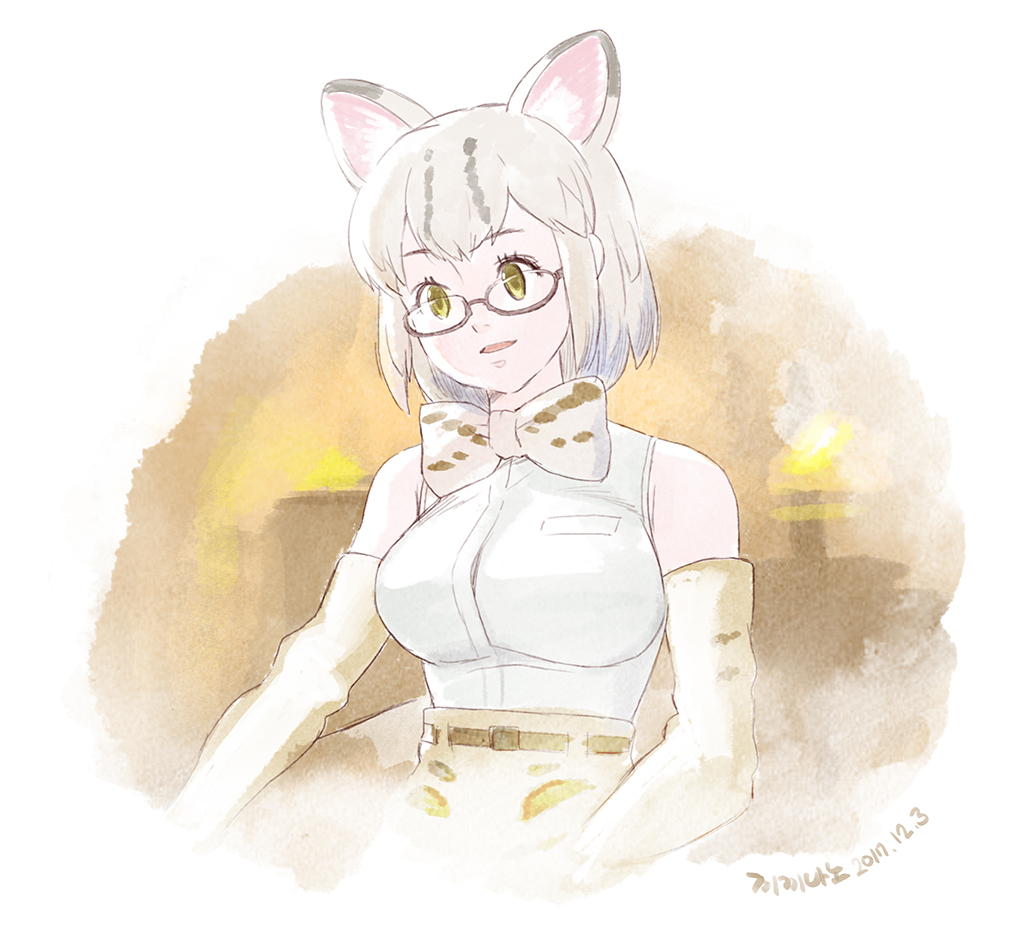 Safebooru - 1girl 2017 animal ears artist name bangs bare shoulders ...