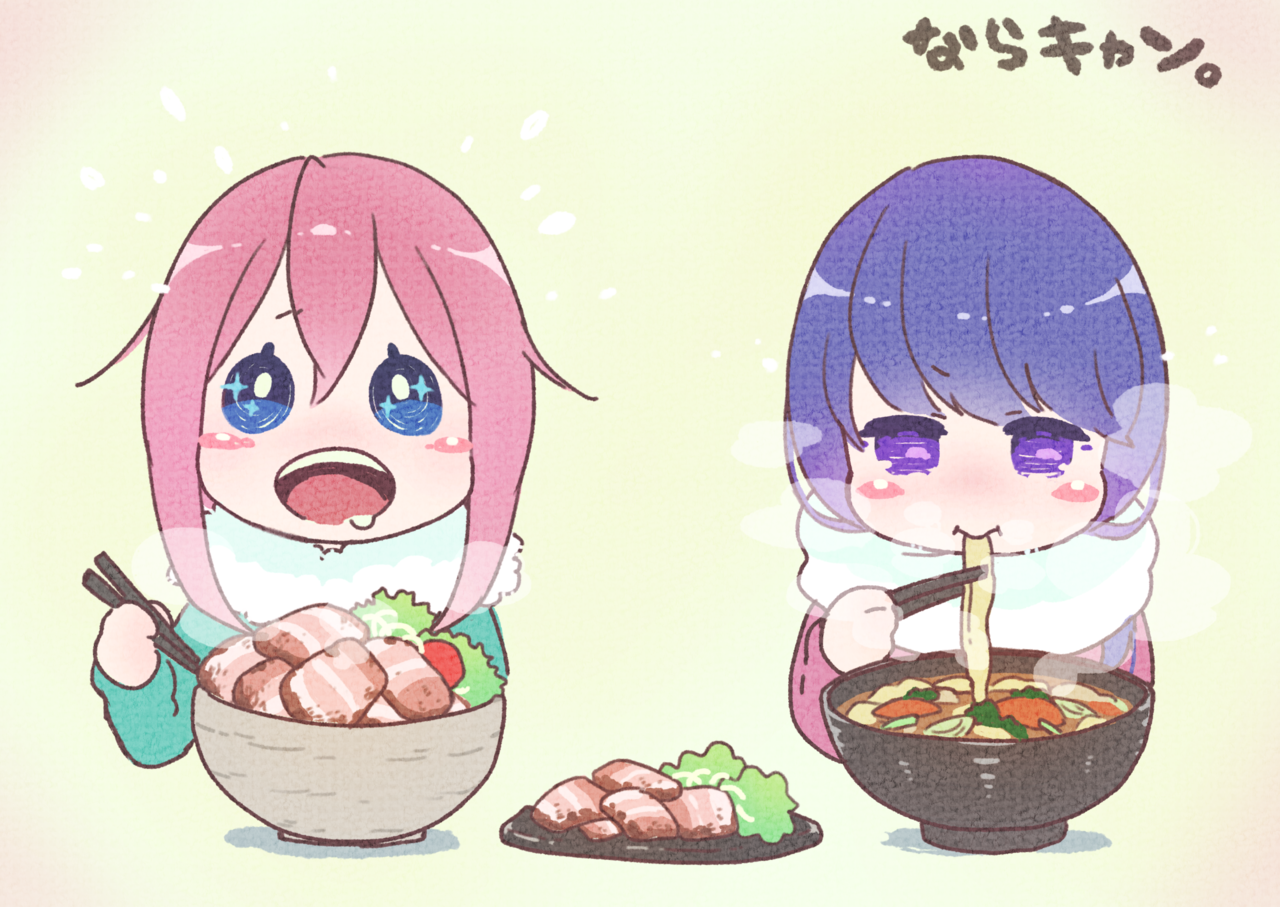 Safebooru - 2girls blue eyes blue hair blush stickers bowl chibi ...