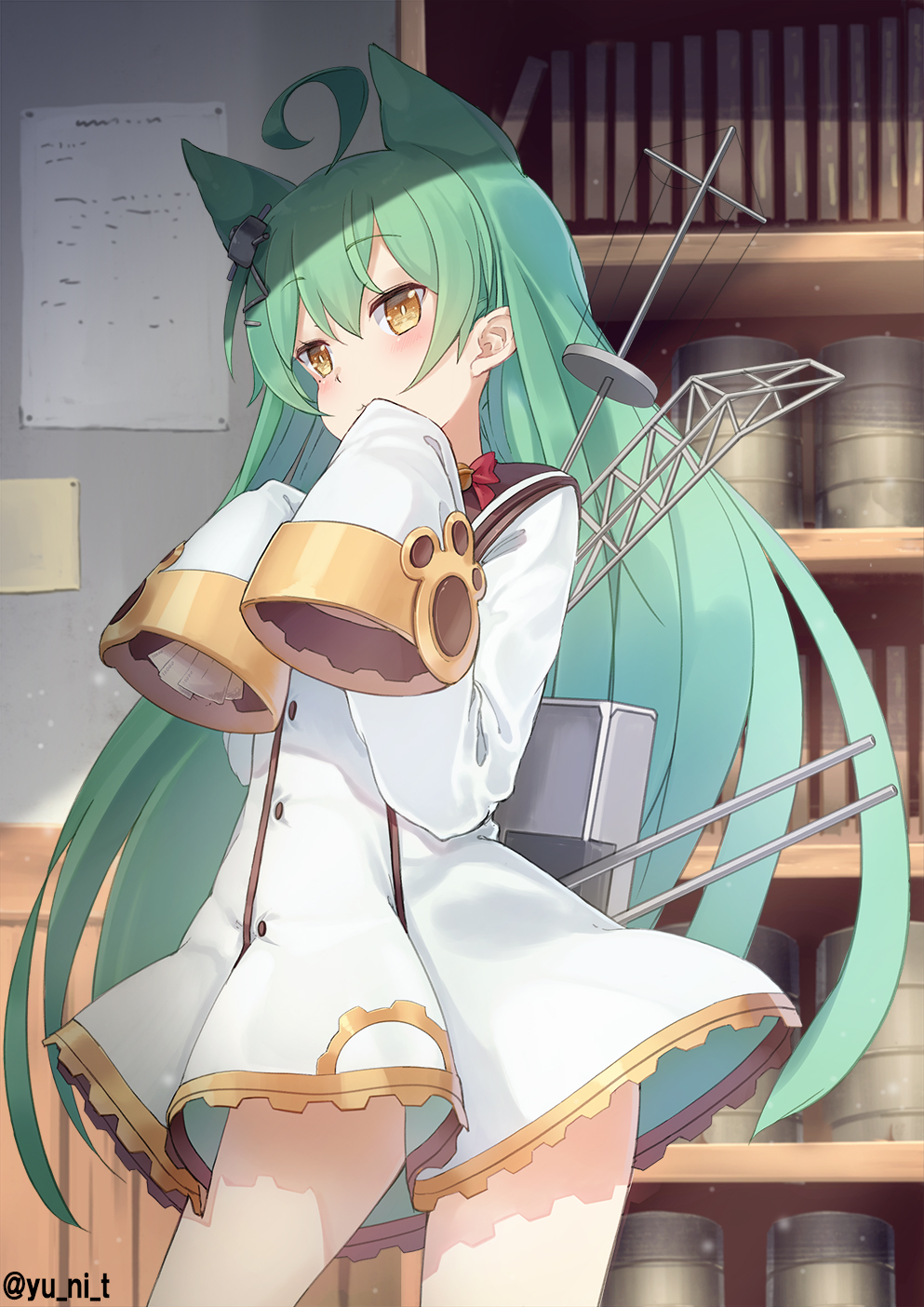 Safebooru - 1girl ahoge akashi (azur lane) animal ears azur lane cat ears commentary request ...