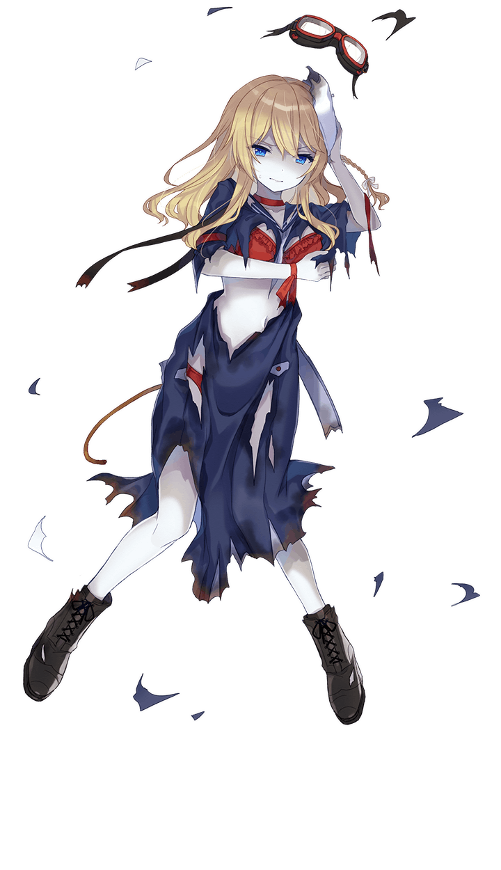 Safebooru - 1girl black footwear blonde hair blue eyes blue skirt boots bra cross-laced footwear ...