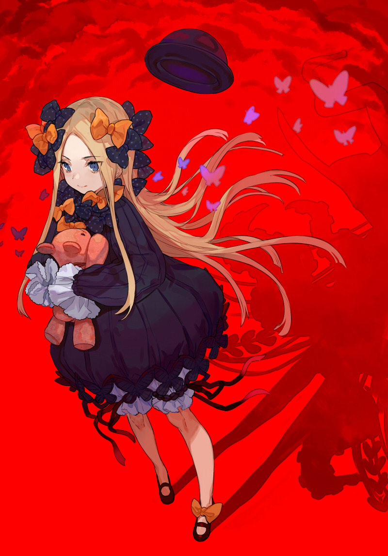 Safebooru - 1girl abigail williams (fate/grand order) bangs black bow black dress black footwear ...