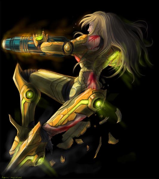 Safebooru - armor blonde hair blood damage damaged headwear removed ...