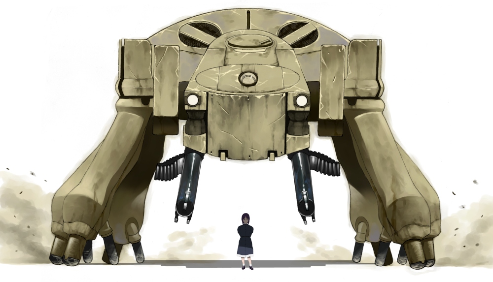 Safebooru - dress dust ghost in the shell kusanagi motoko mecha ...