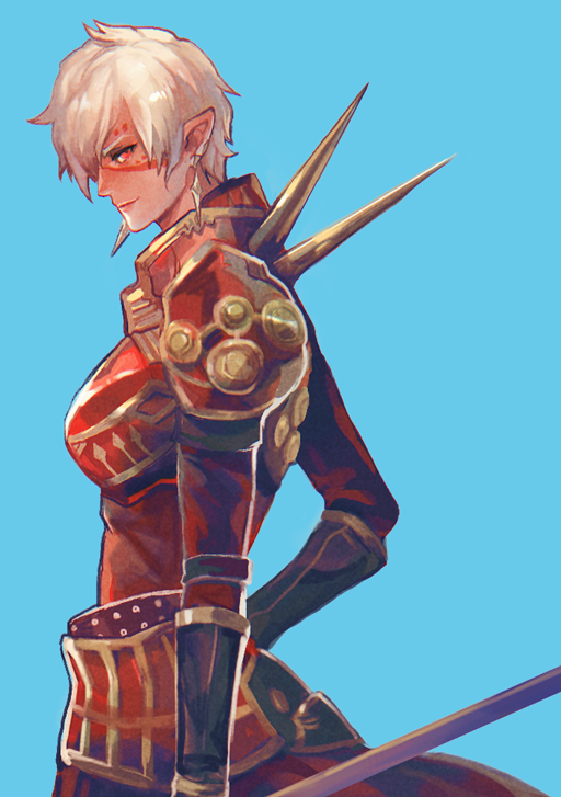 Safebooru - 1girl armor closed mouth commission dragoon (final fantasy ...