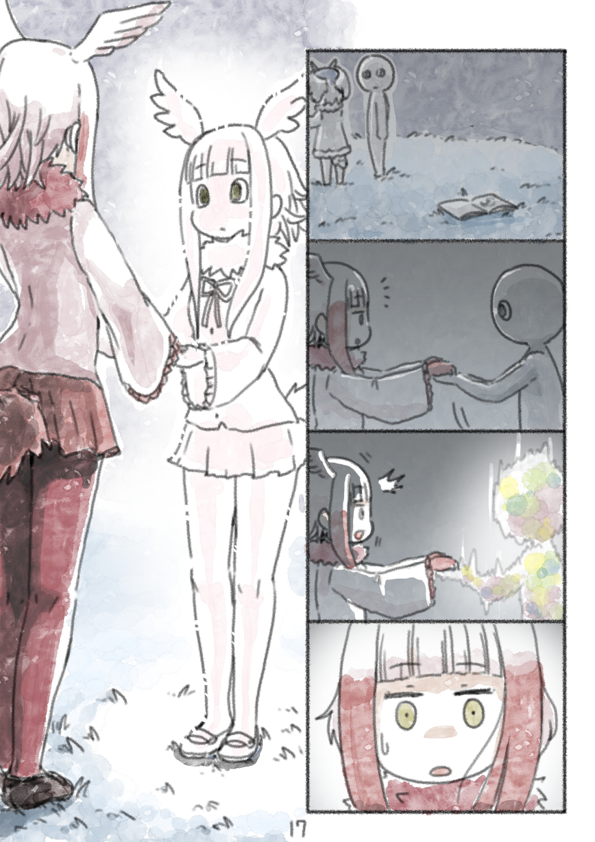 Safebooru - 2girls 4koma bangs blunt bangs book cerulean (kemono ...