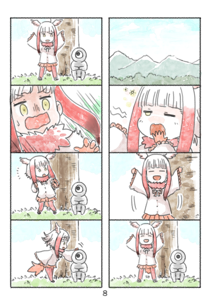Safebooru - 1girl 4koma bangs blunt bangs cerulean (kemono friends ...