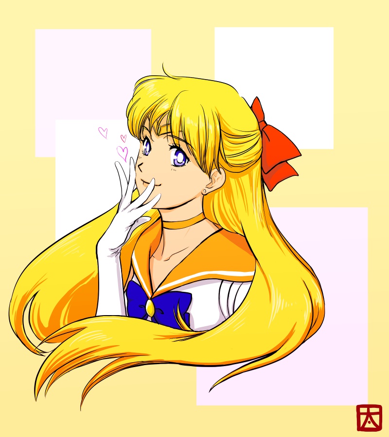 Safebooru - 1girl aino minako bishoujo senshi sailor moon blonde hair blue ribbon choker closed ...