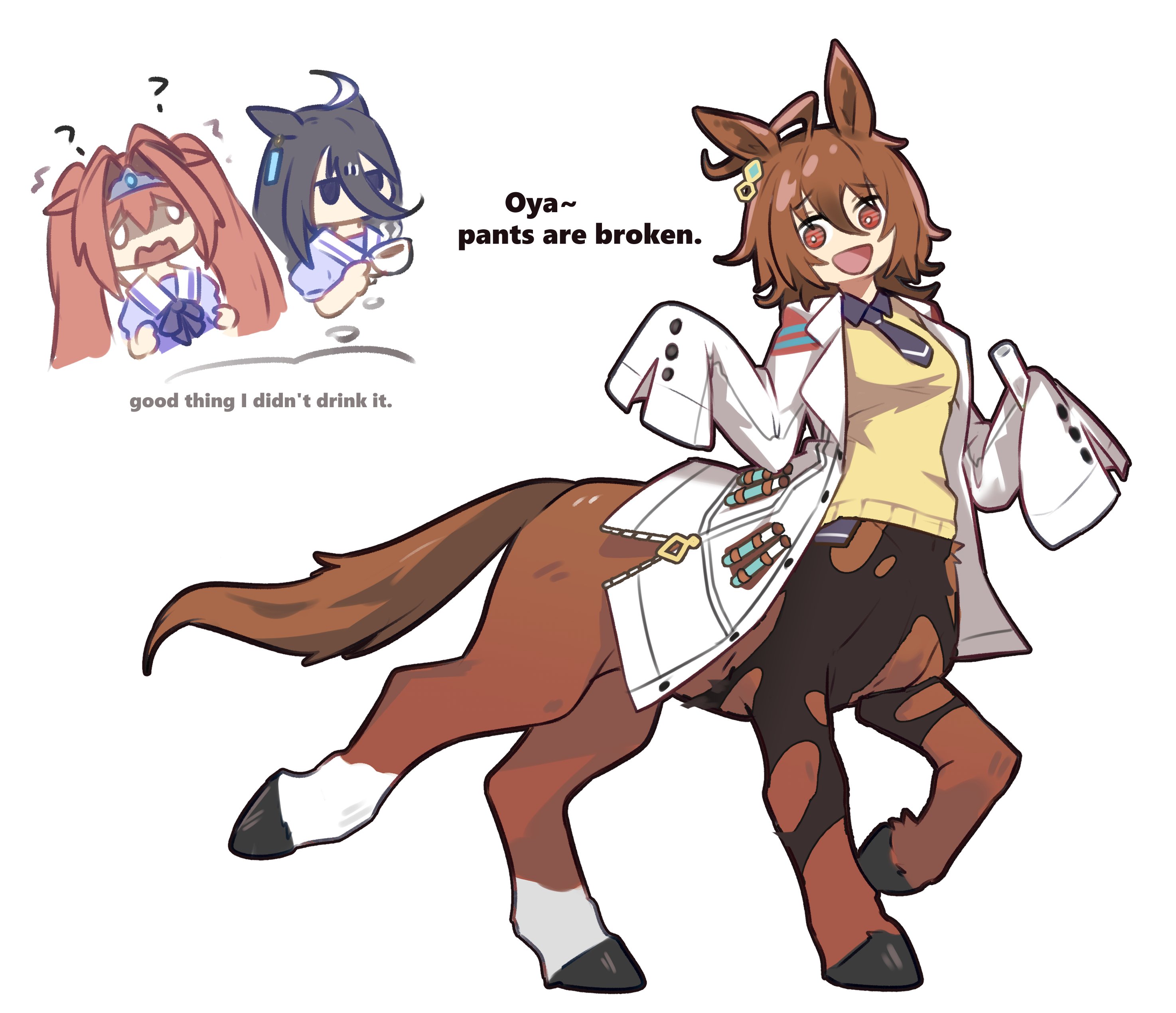 Safebooru - 3girls :d absurdres agnes tachyon (umamusume) ahoge animal ears black hair black ...