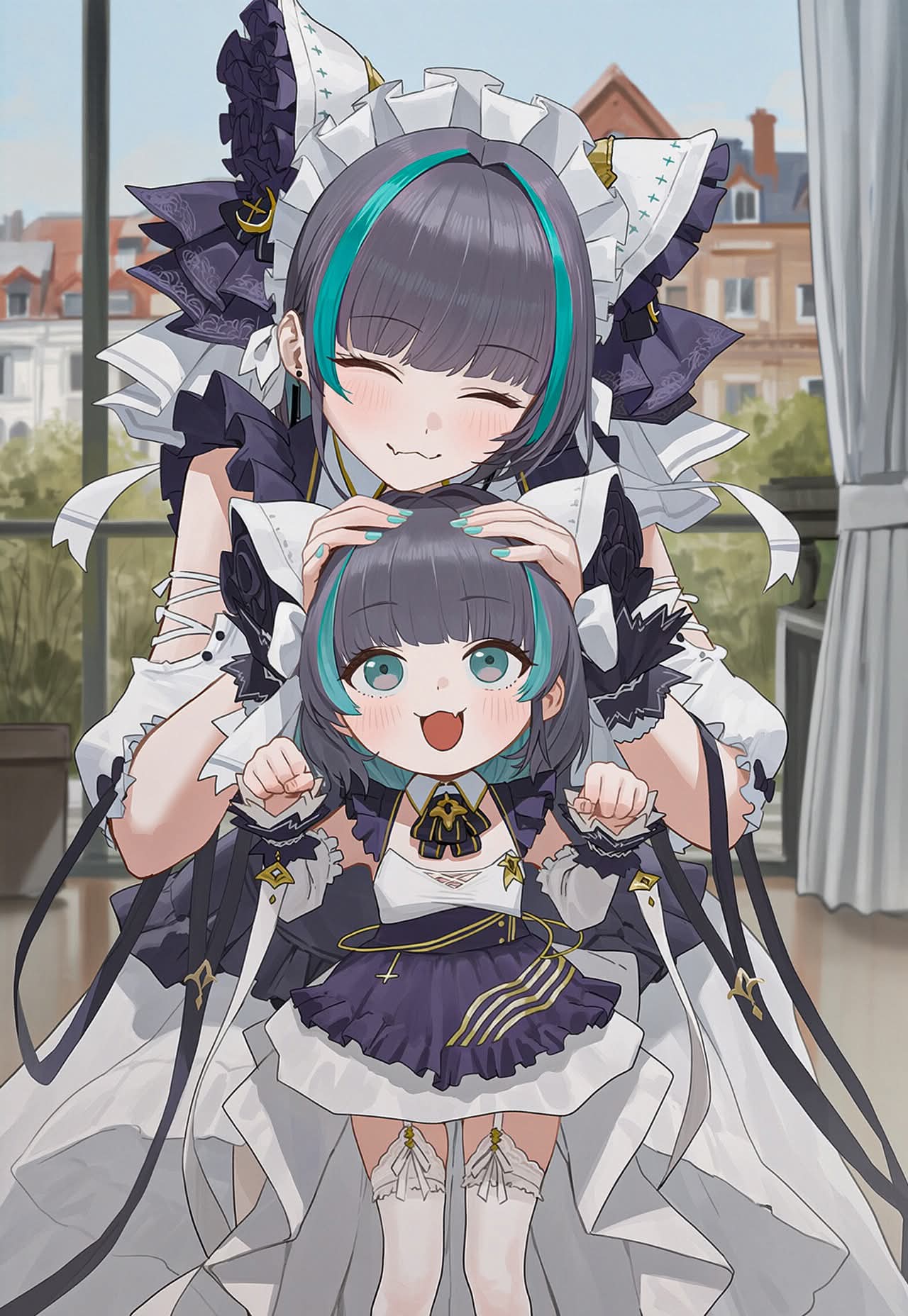 Safebooru - animal ears azur lane cat ears cheshire (azur lane) happy ...