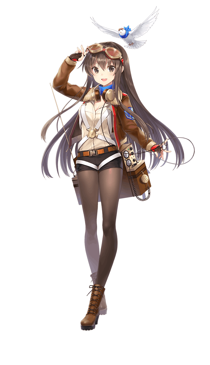 Safebooru - 1girl :d belt bird black legwear black shorts blue scarf bomber jacket boots brown ...