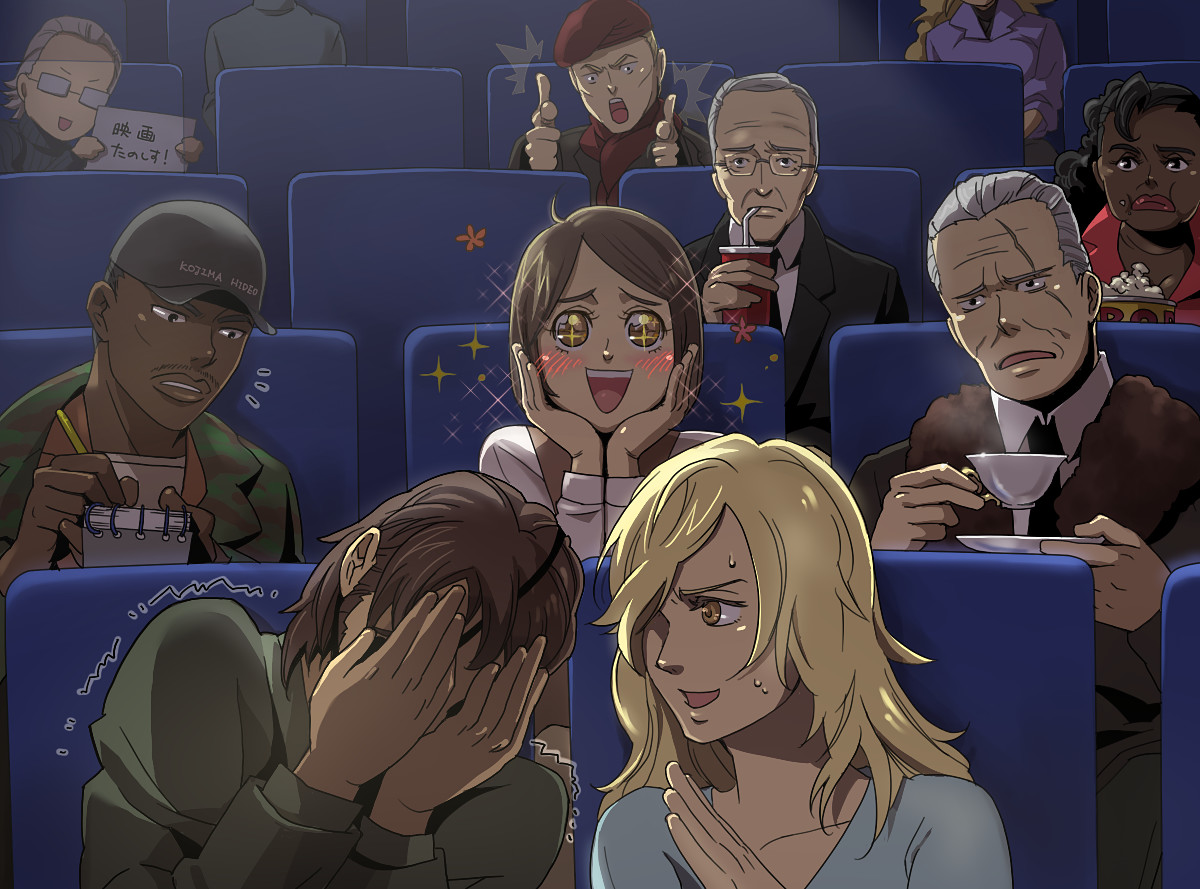 Safebooru - big boss black eyes black hair blonde hair blush brown hair ...