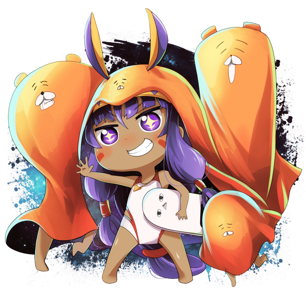 Safebooru - + + 1girl animal ears bangs bare arms bare legs bare shoulders barefoot blanket ...