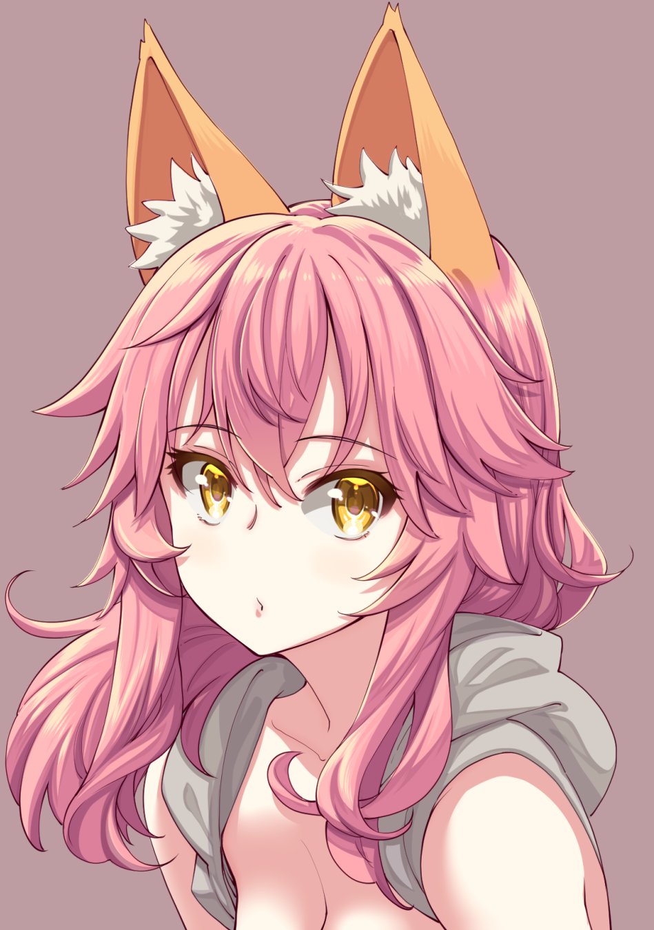 Safebooru - 1girl akino sora animal ears bare shoulders blush breasts ...