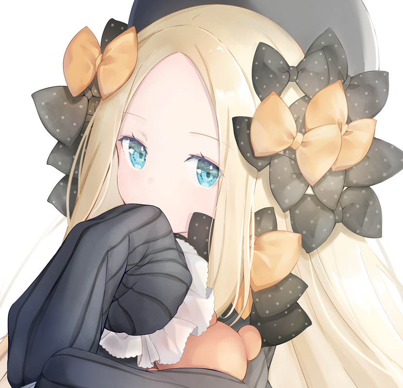 Safebooru - 1girl abigail williams (fate/grand order) bangs black bow black dress black hat ...