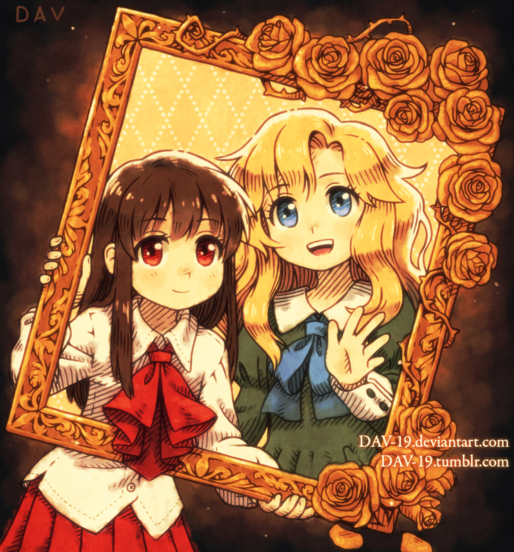 Safebooru - 2girls dav-19 ib ib (ib) mary (ib) multiple girls | 2532834