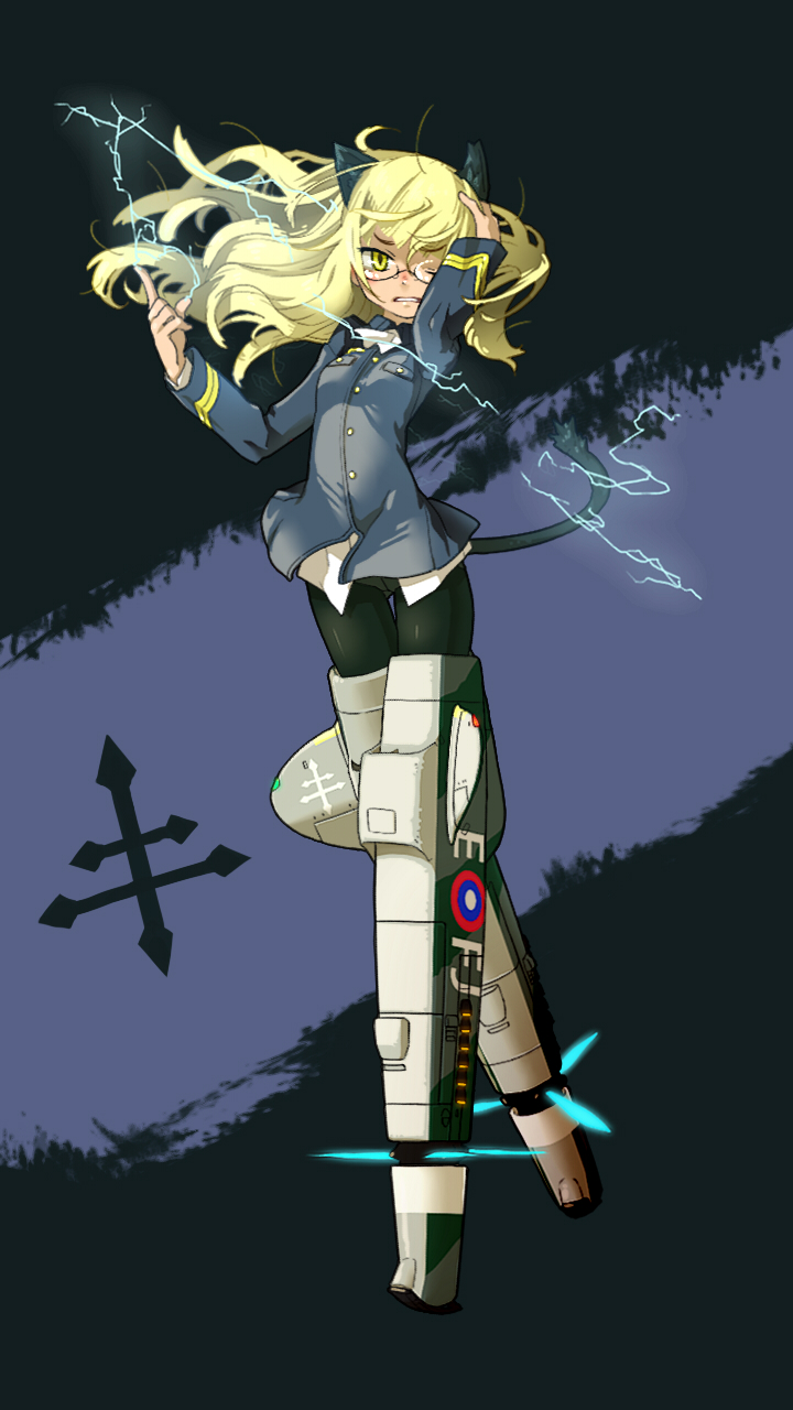 Safebooru - 1girl animal ears ass visible through thighs bangs black legwear blue jacket breasts ...