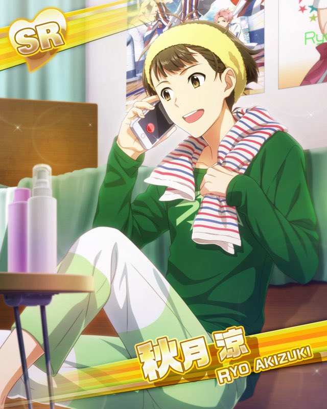 Safebooru - akizuki ryou brown eyes brown hair character name dress headdress idolmaster ...