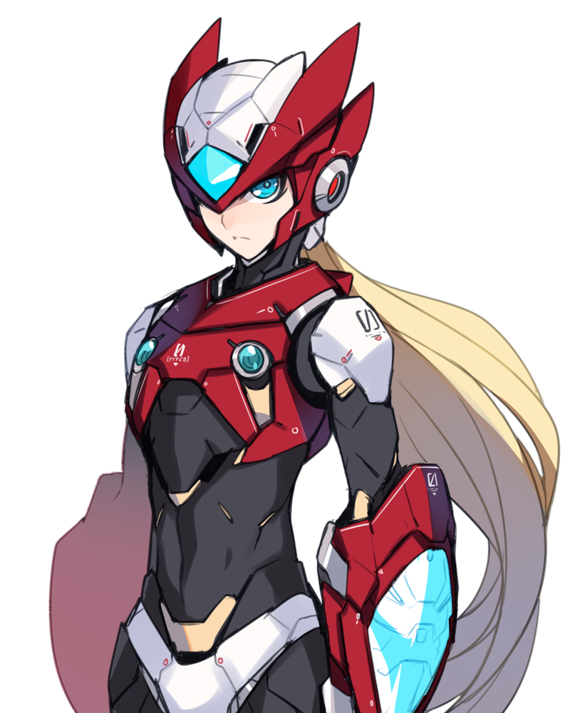 Safebooru - 1boy armor ban blonde hair blue eyes bodysuit character ...