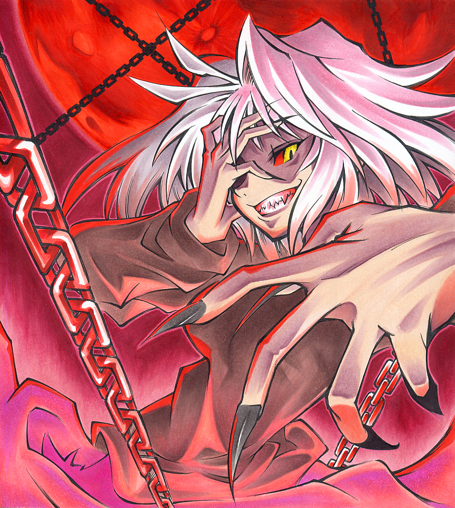 Safebooru - arcueid brunestud calnarsa chain chains claws fang fangs ...