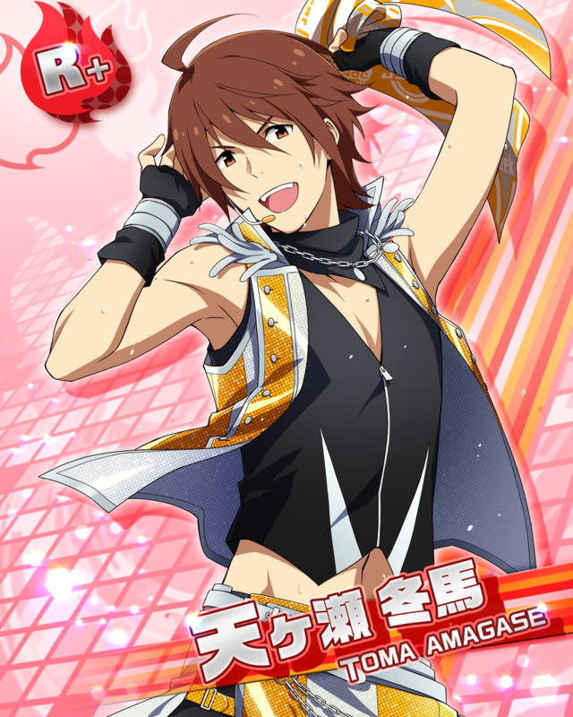 Safebooru - amagase touma blush brown eyes brown hair dress idolmaster idolmaster side-m short ...