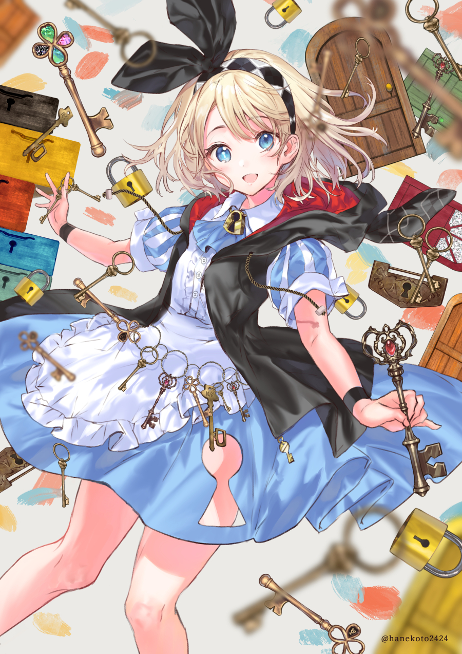 Safebooru - 1girl alice (wonderland) alice in wonderland blonde hair blue eyes dress hairband ...