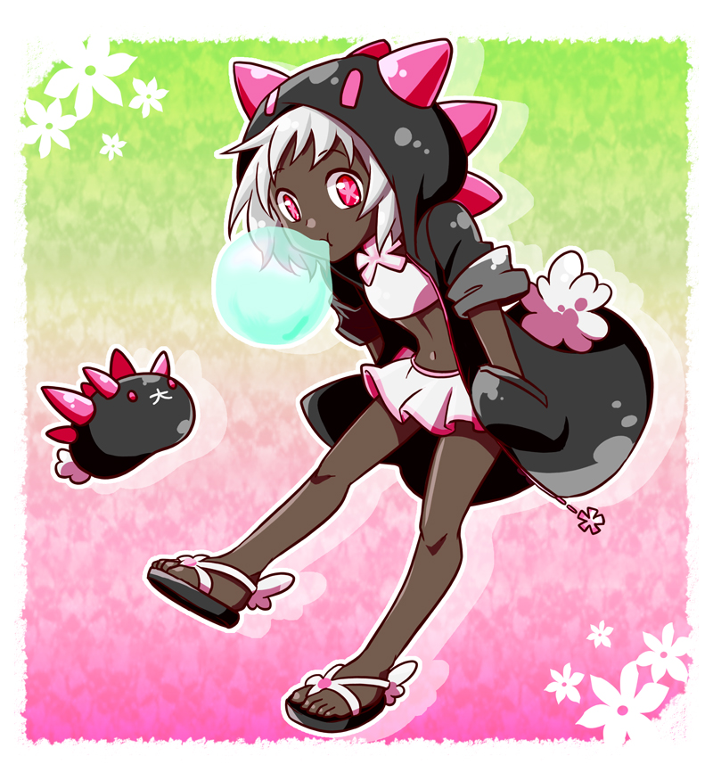 Safebooru - 1girl black jacket dark skin full body gen 7 pokemon hands ...