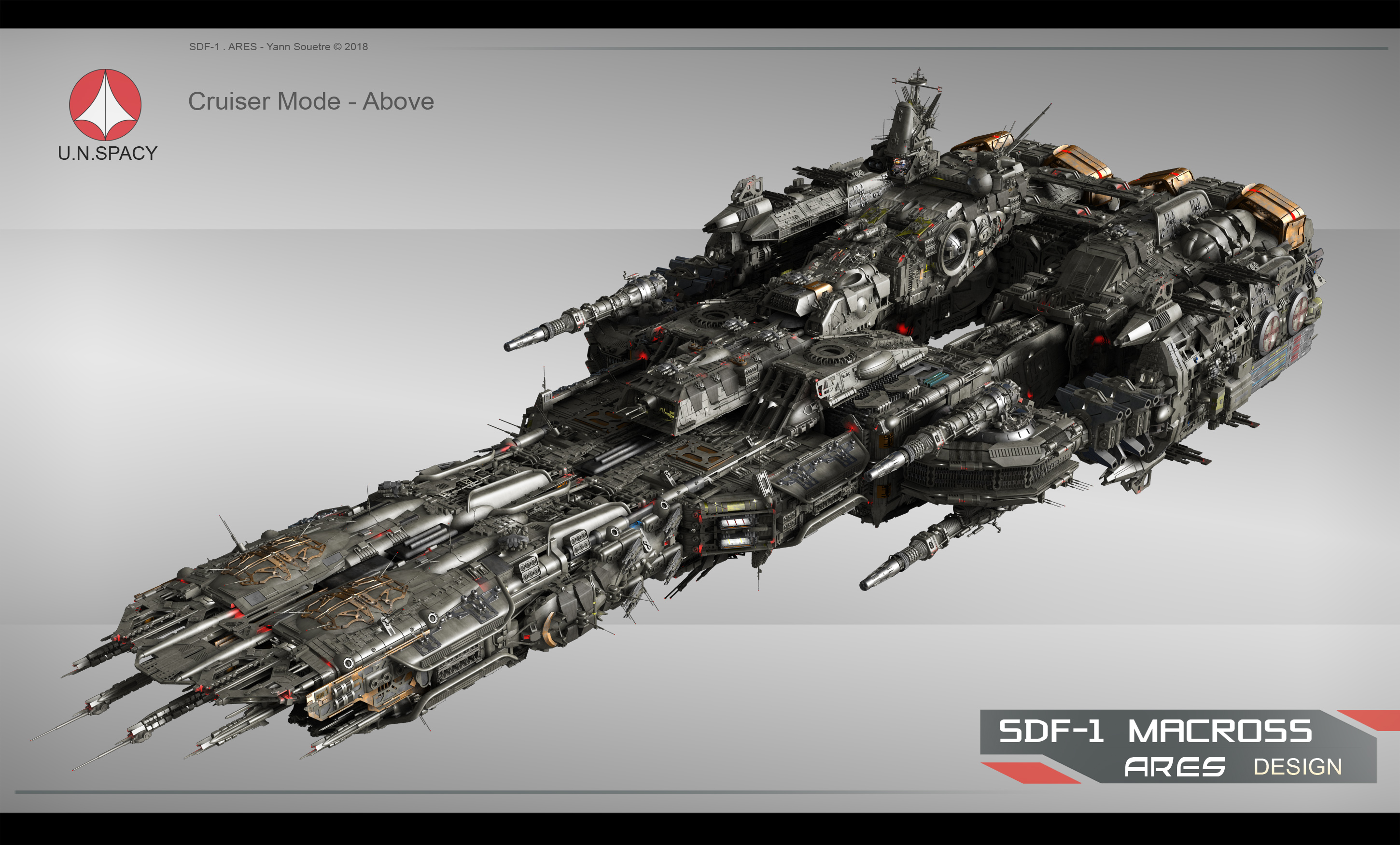 Safebooru - 2018 3d antennae choujikuu yousai macross dated energy cannon epic highres insignia ...