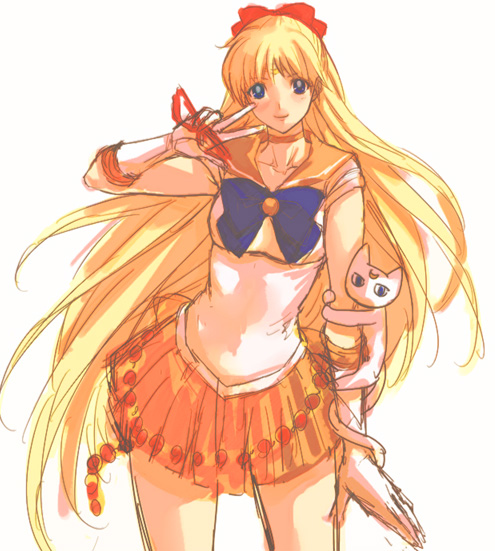 Safebooru - 1girl aino minako artemis (sailor moon) bishoujo senshi sailor moon blonde hair blue ...